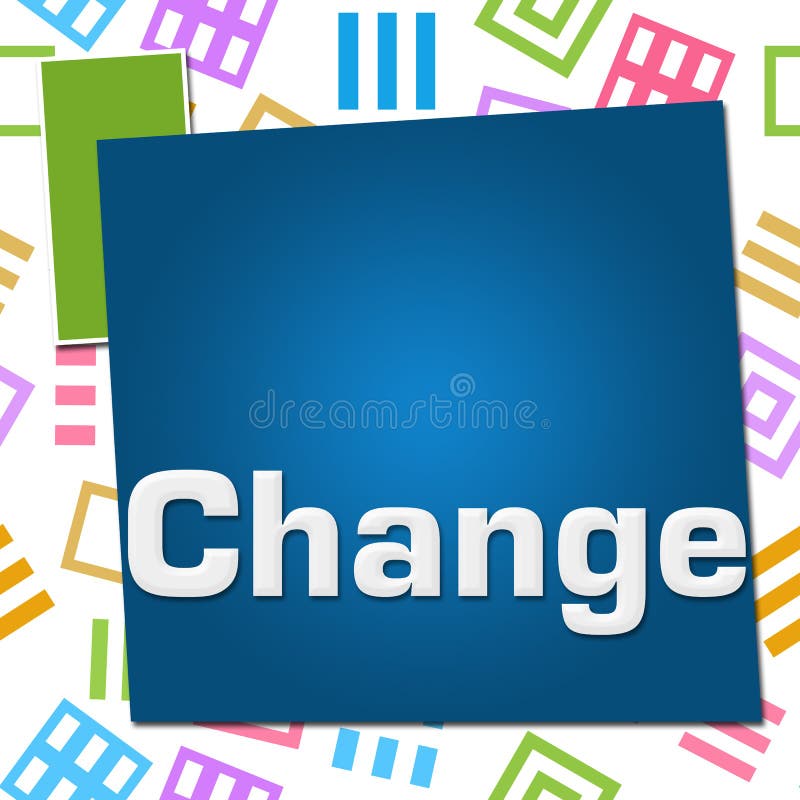 Change Colorful Basic Symbol Squares Stock Illustration - Illustration ...