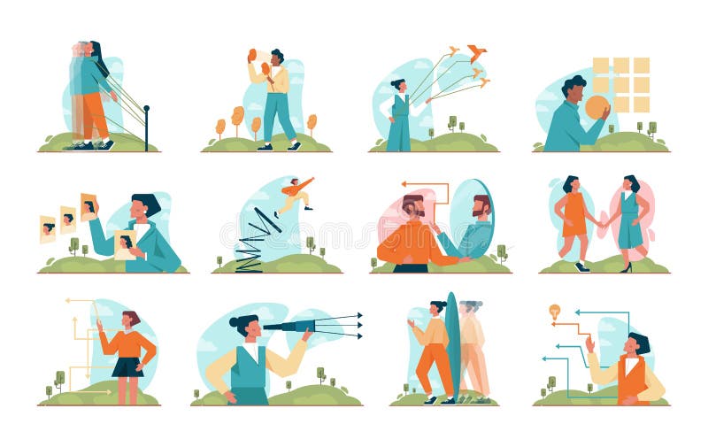 Change Concept. Transformation and Evolution Metaphor Stock Vector ...