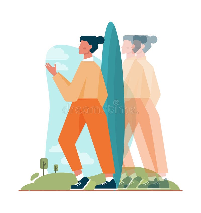 Change Concept. Transformation and Evolution Metaphor Stock Vector ...