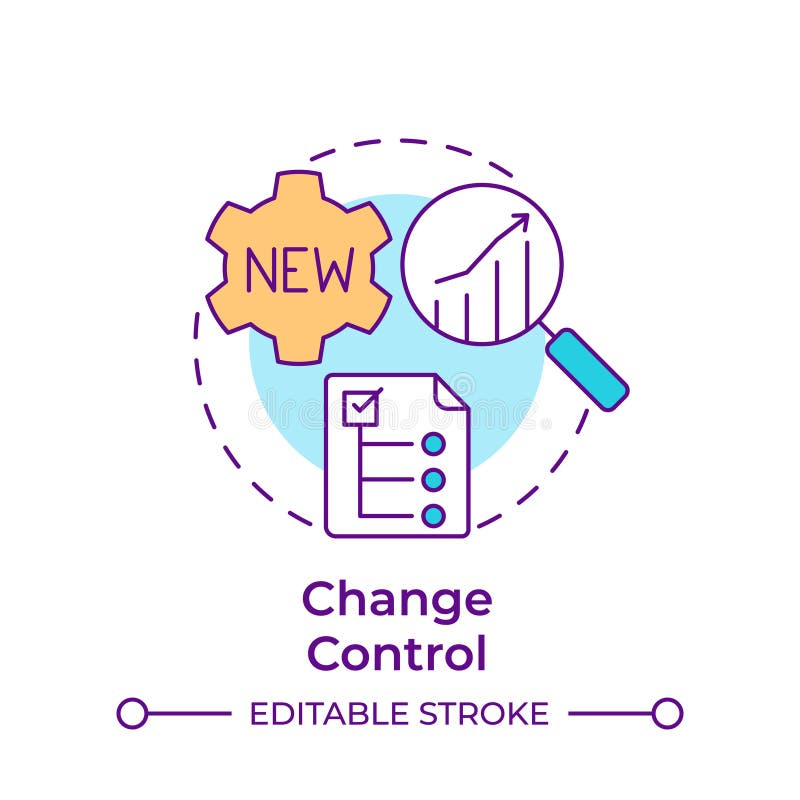 Change Control Multi Color Concept Icon Stock Vector - Illustration of ...