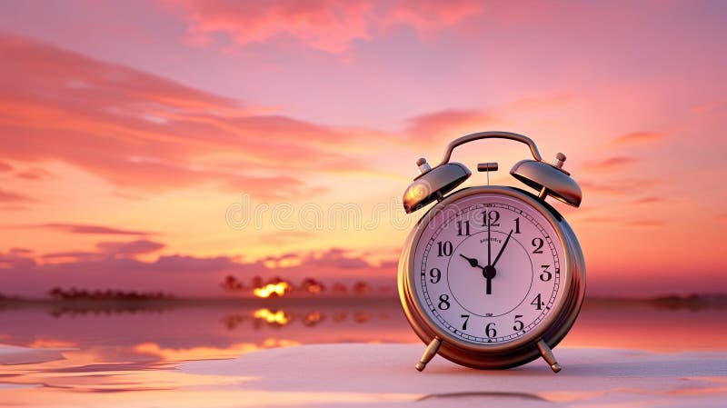 Change Day Light Savings Time Stock Illustration - Illustration of ...