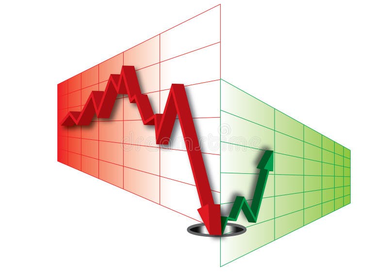 Change of Direction Diagram Stock Illustration - Illustration of market ...