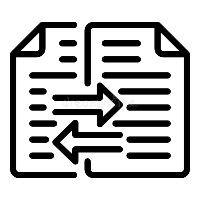 Change Education Icon Outline Vector. Online Management Stock Vector ...