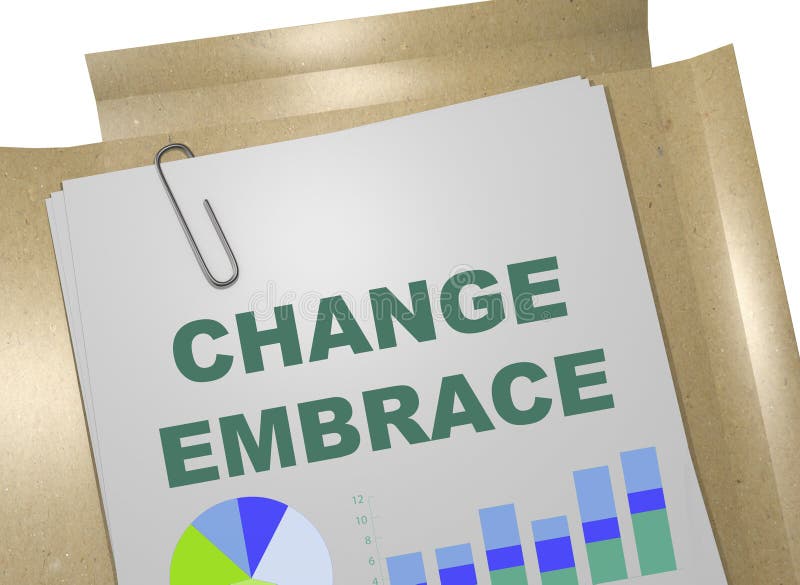 Embrace Change! concept stock illustration. Illustration of evolution ...