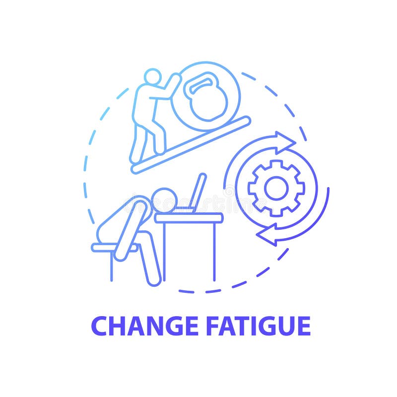 Change Fatigue Concept Icon Stock Vector - Illustration of management ...
