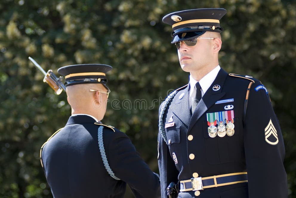 Change of the Guard in Arlington Cemetery Editorial Image - Image of ...