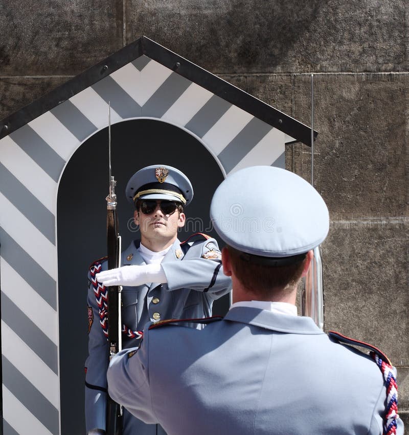 Change of Guard in Prague Castle Editorial Photography - Image of order ...