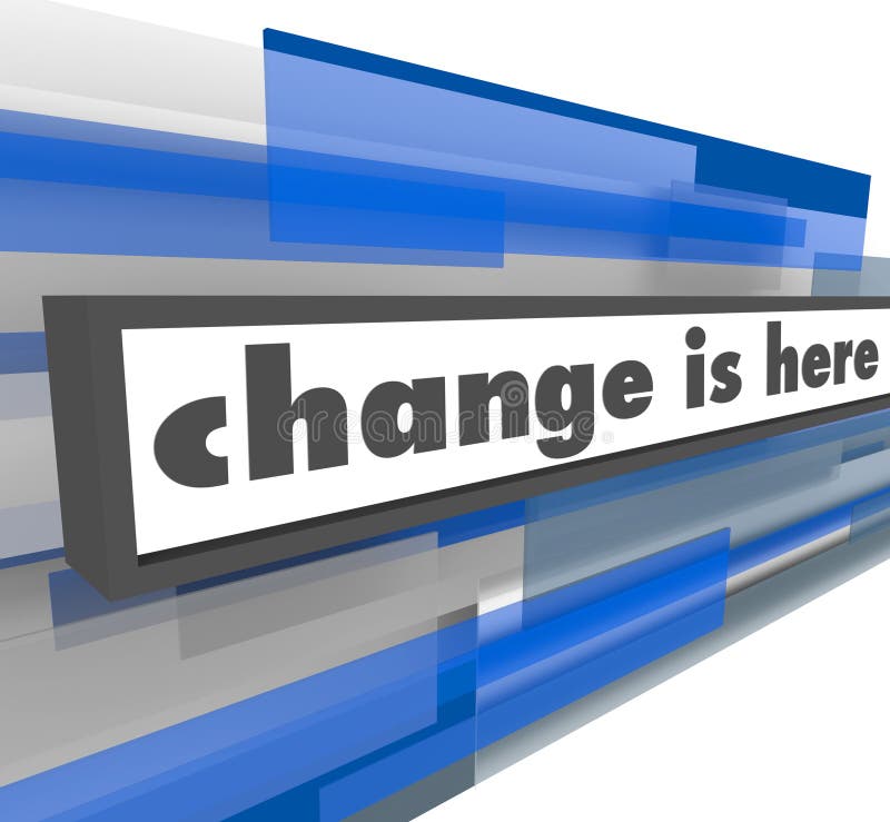 Change is Here - Abstract Blue Bar Stock Illustration - Illustration of ...