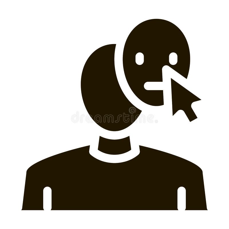 Change Human Face Icon Vector Glyph Illustration Stock Vector ...