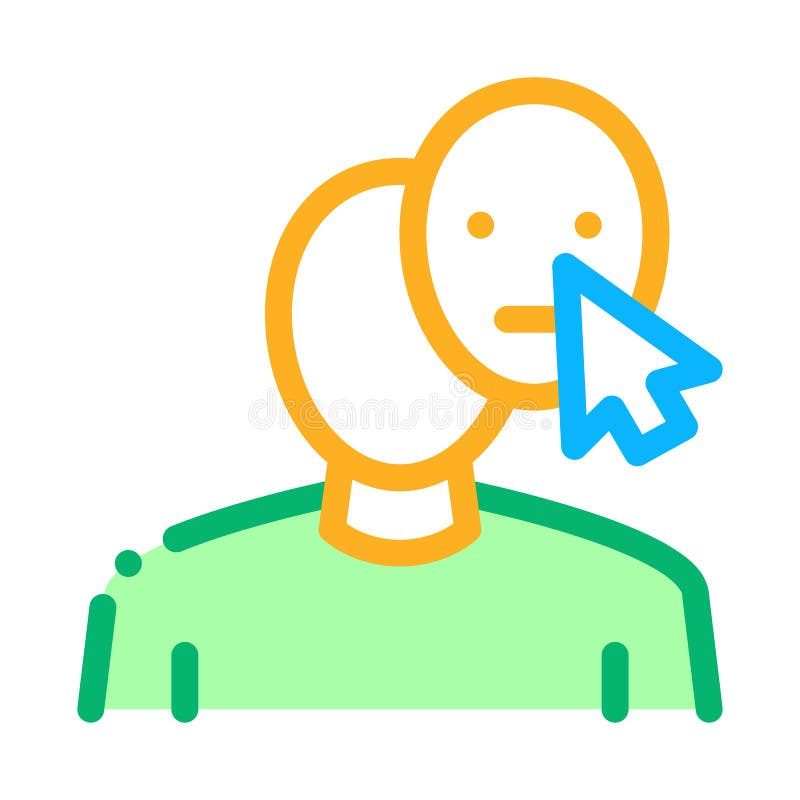 Change Human Face Icon Vector Outline Illustration Stock Vector ...