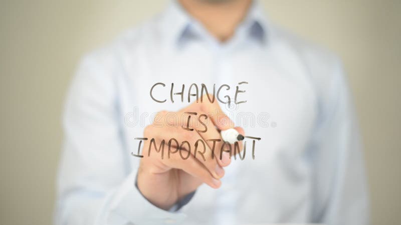 Change is Important, Man Working on Holographic Interface, Visual ...