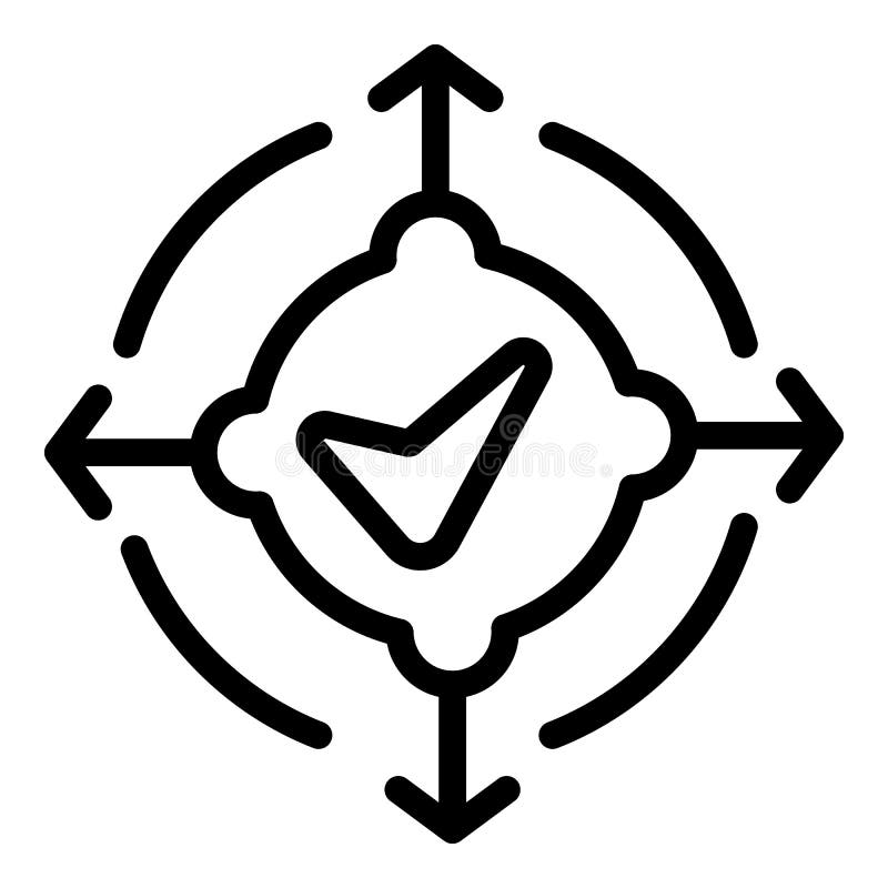 Change Key Point Icon Outline Vector. Main Conclusion Stock Vector ...