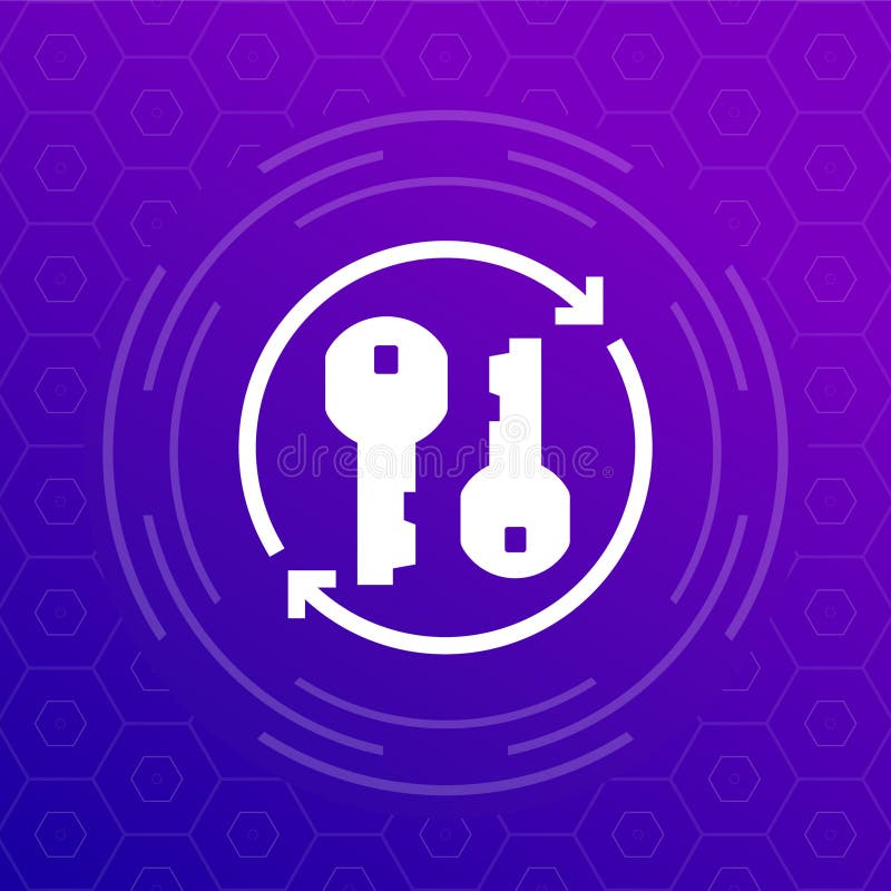 Change Keys Icon for Web and Apps Stock Vector - Illustration of ...