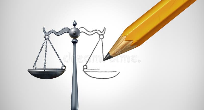 Change the Law stock illustration. Illustration of imbalance - 202820699