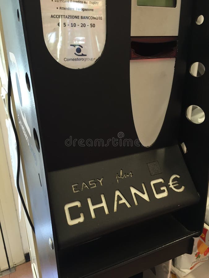 Change machine editorial photography. Image of denominated - 57724367