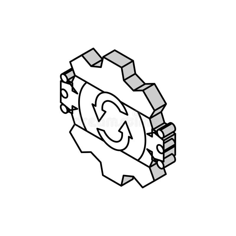 Change Management Analyst Isometric Icon Vector Illustration Stock ...