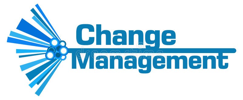 Change Management Blue Graphical Bar Stock Illustration - Illustration ...