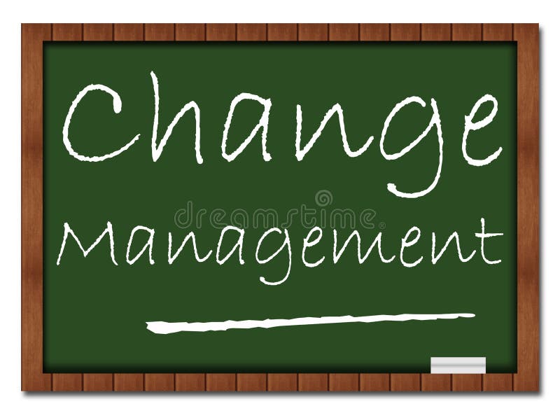 Change Management Classroom Board Stock Illustration - Illustration of ...