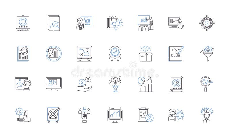 Change Management Line Icons Collection. Innovation, Adaptation ...