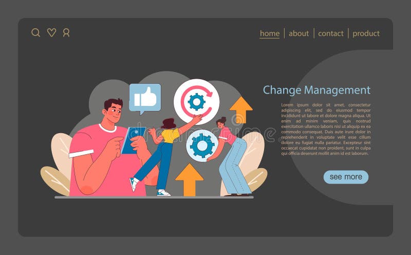 Change Management in it Project Management. Visualizes the Adaptation ...