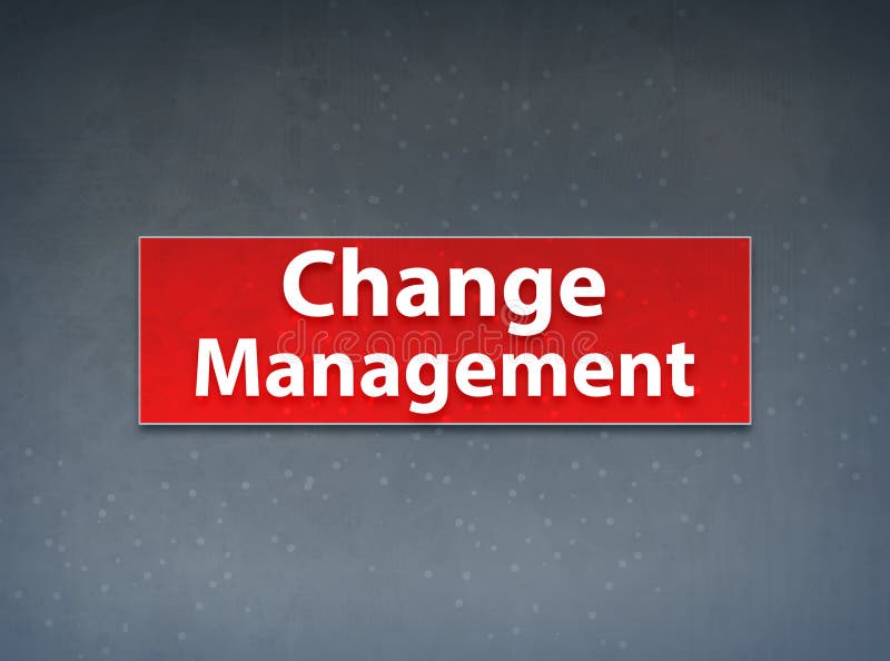 Change Management Red Banner Abstract Background Stock Illustration ...