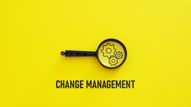 Change Management is Shown Using the Text Stock Illustration ...