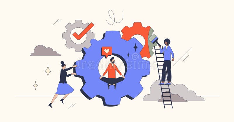 Change Management Strategy for Company Evolution Retro Tiny Person ...