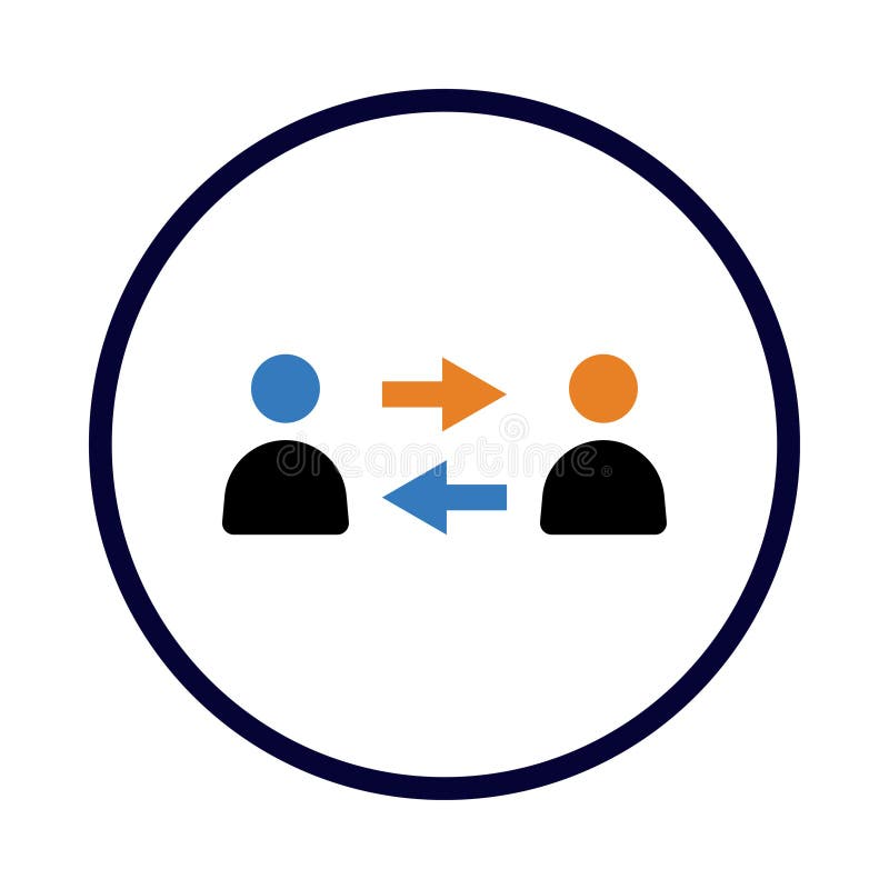 Change Management, Transfer, Communication, People, Persons Icon Stock ...