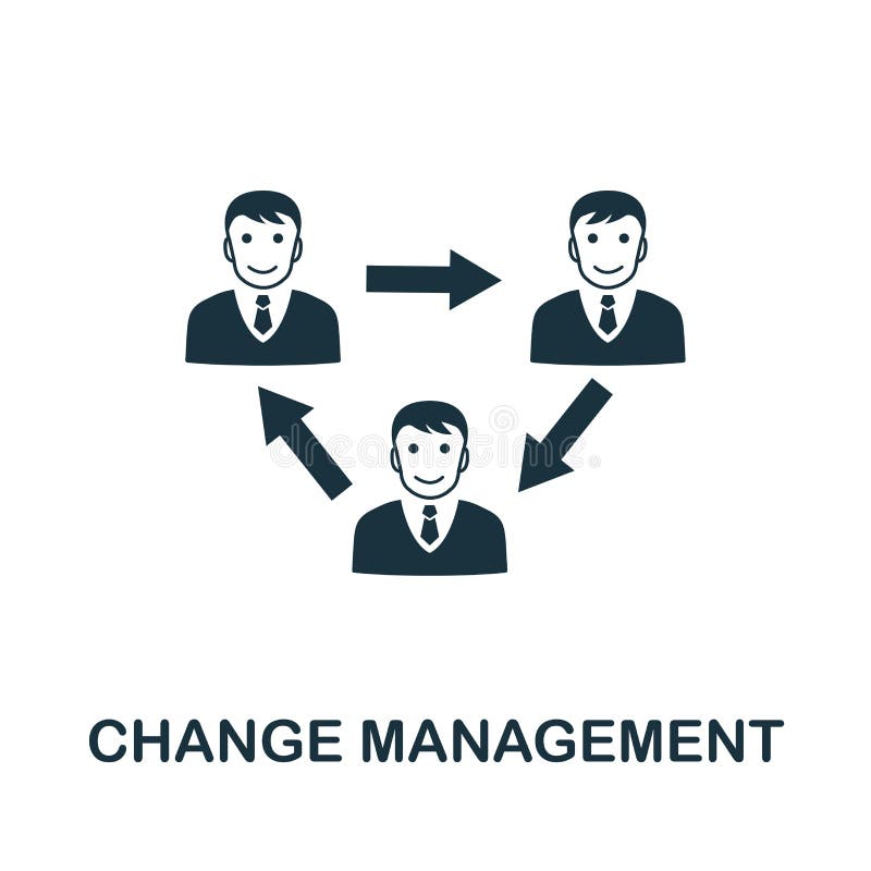 Change Management Vector Icon Symbol. Creative Sign from Business ... Change Management Vector Icon Symbol. Creative Sign from Business ...