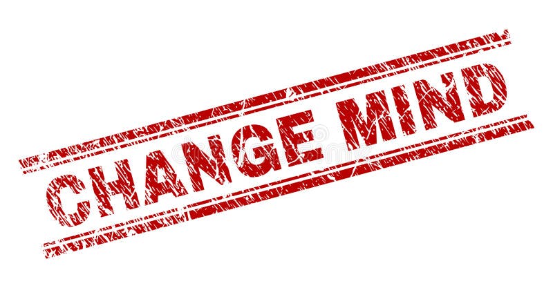 Grunge CHANGE MIND Rectangle Stamp Stock Vector - Illustration of ...