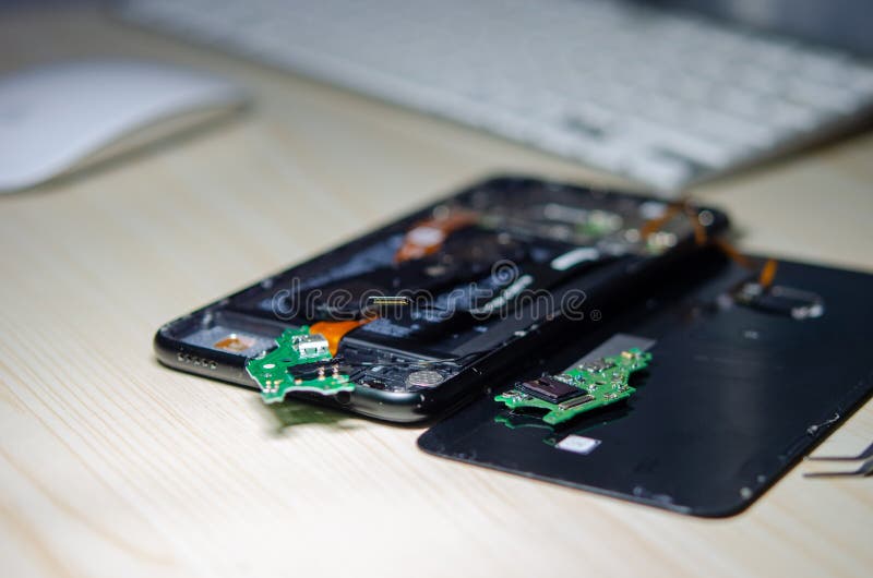 Change the Mobile Phone Circuit Board Stock Image - Image of inside ...