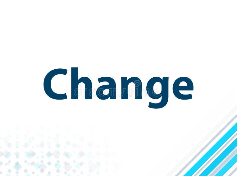 Change Modern Flat Design Blue Abstract Background Stock Illustration ...