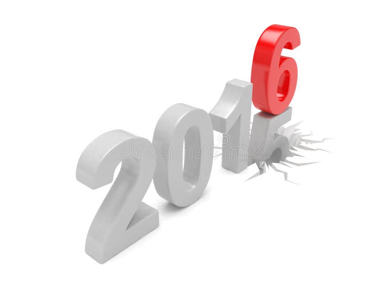 2015-2016 Change New Year 2016 Stock Illustration - Illustration of ...