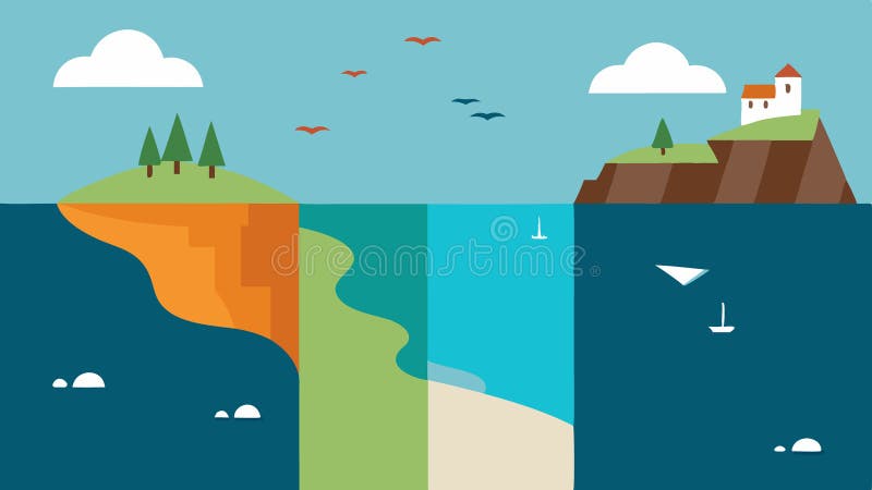 Change Over Time a Multipanel that Shows the Same Coastal Landscape ...