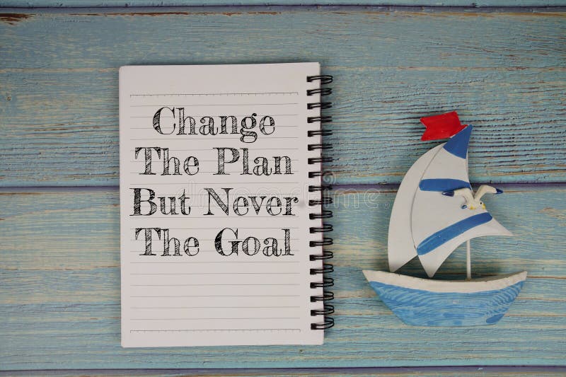 Change the Plan but Never the Goal Motivational and Inspirational ...