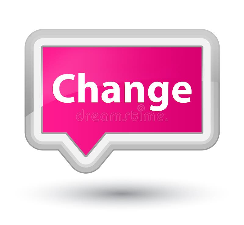 Change Prime Pink Banner Button Stock Illustration - Illustration of ...