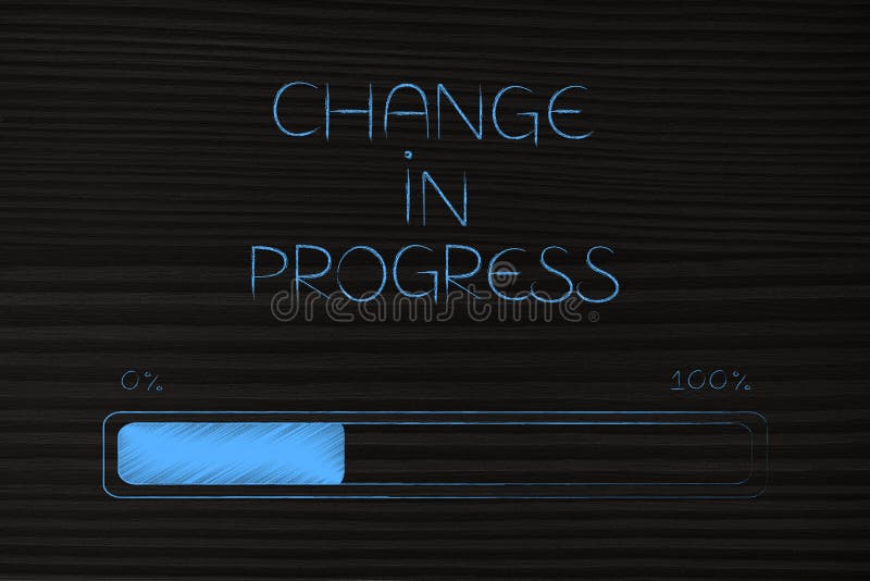 Progress Bar Loading Inside Thought Bubble with Magnifying Glass Stock ...