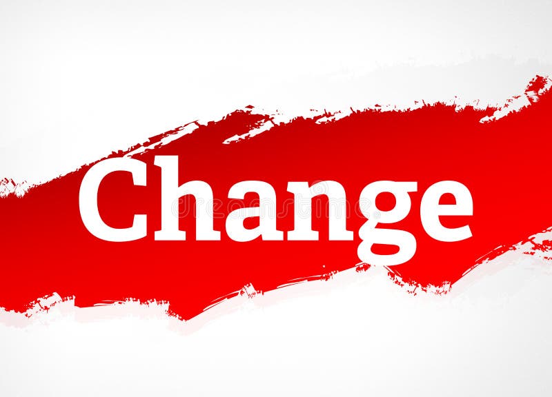 Change Red Brush Abstract Background Illustration Stock Illustration ...