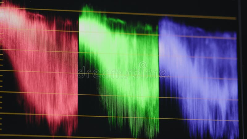 Change Red Green and Blue Parade Graph on Professional Color Grading ...