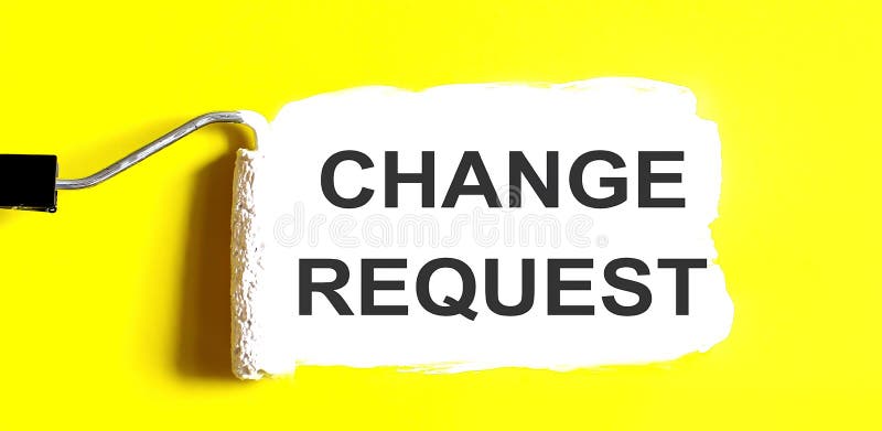 Change Request Text Quote on Card, Concept Background Stock Photo ...