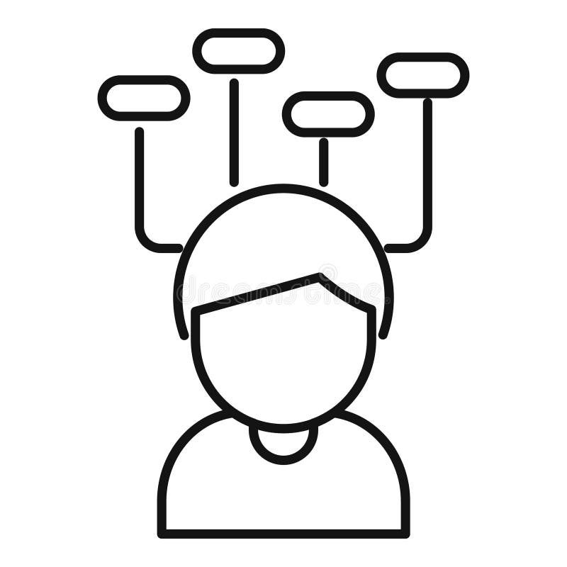 Change Scheme Lost Icon Outline Vector. Memory Control Stock Vector ...