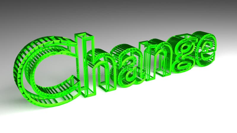 Change Sign 3D Illustration Stock Illustration - Illustration of tasks ...