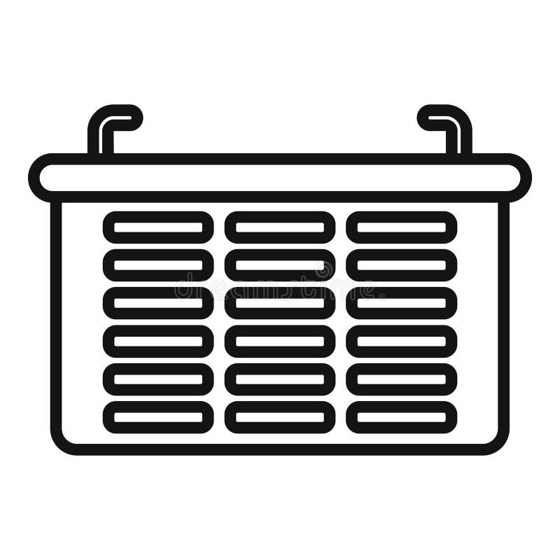 Change Solar Panel Icon Outline Vector. Fixture Module Stock Vector ...