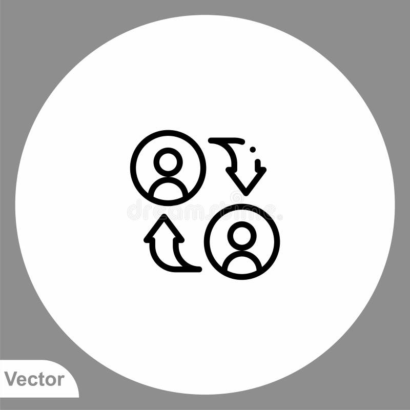 Change Vector Icon Sign Symbol Stock Vector - Illustration of internet ...