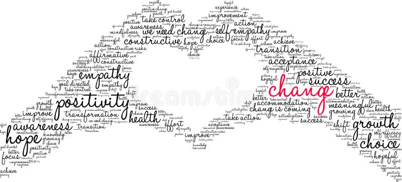Change Word Cloud stock vector. Illustration of hope - 206175987