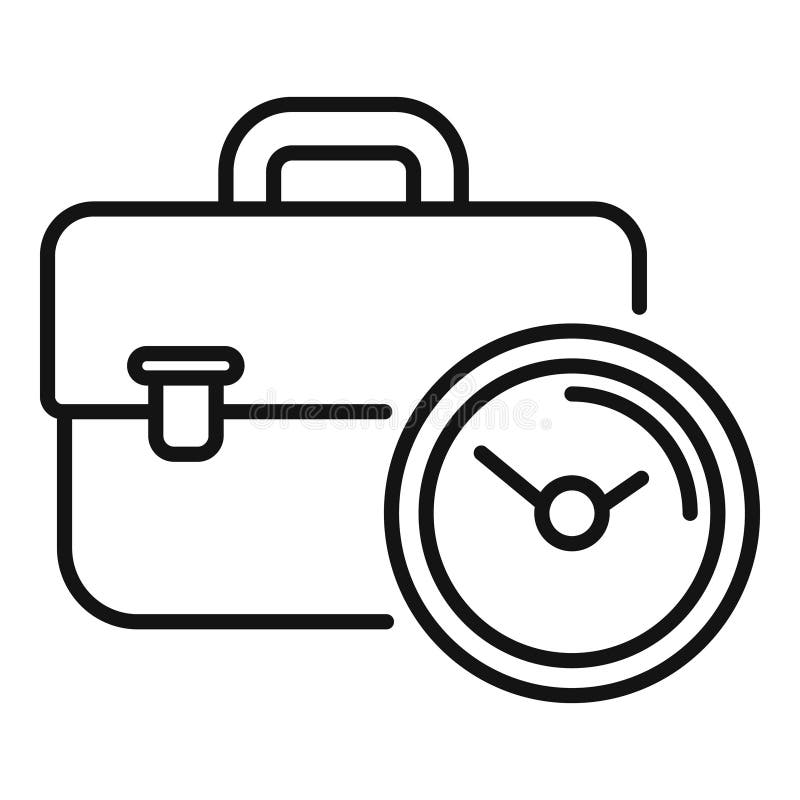 Change Work Plan Icon Outline Vector. Late Desk Task Stock Vector ...