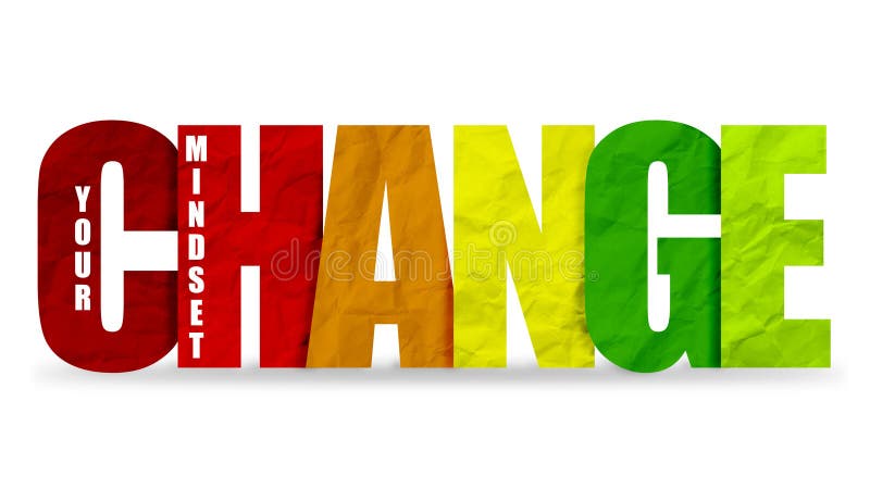 Change You Mindset - Banner Illustration Stock Illustration ...