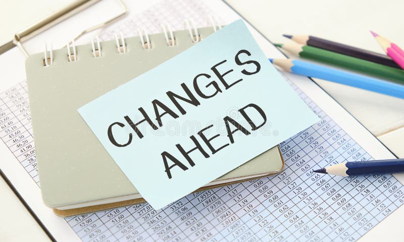 Big changes ahead signs stock image. Image of strategy - 52805225