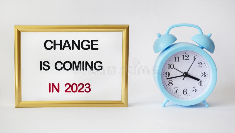 Changes are Coming in 2023. Concept Word Changes in 2023 in Golden ...
