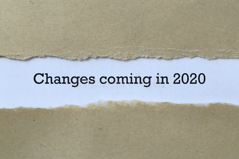 Changes coming in 2020 stock photo. Image of create - 152932112